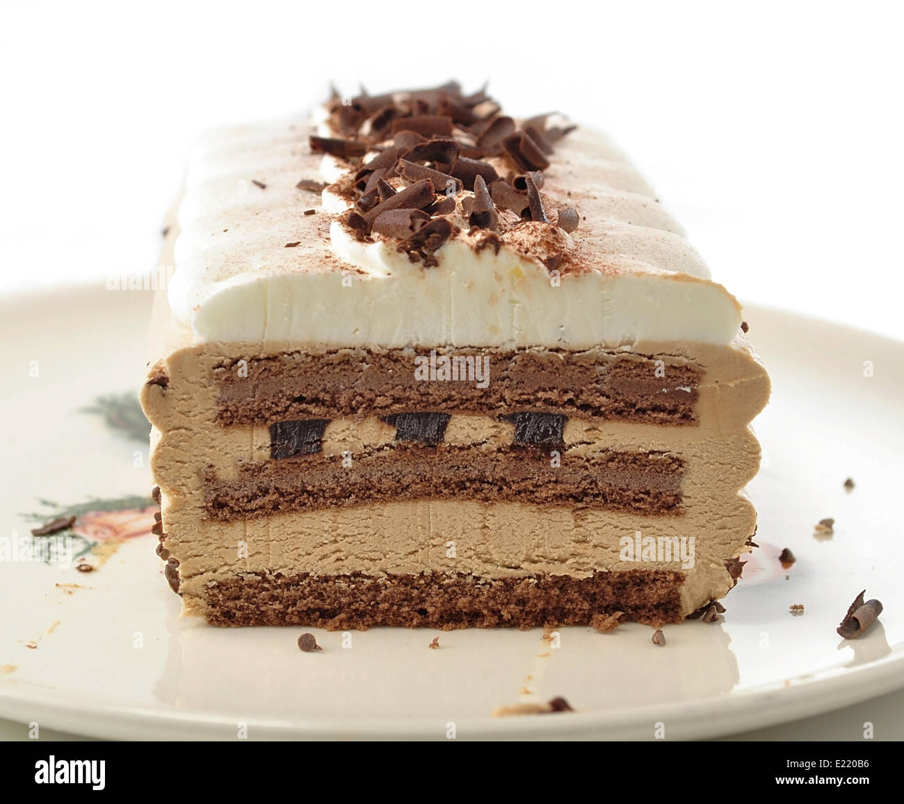 cappuccino cream cake Stock Photo - Alamy