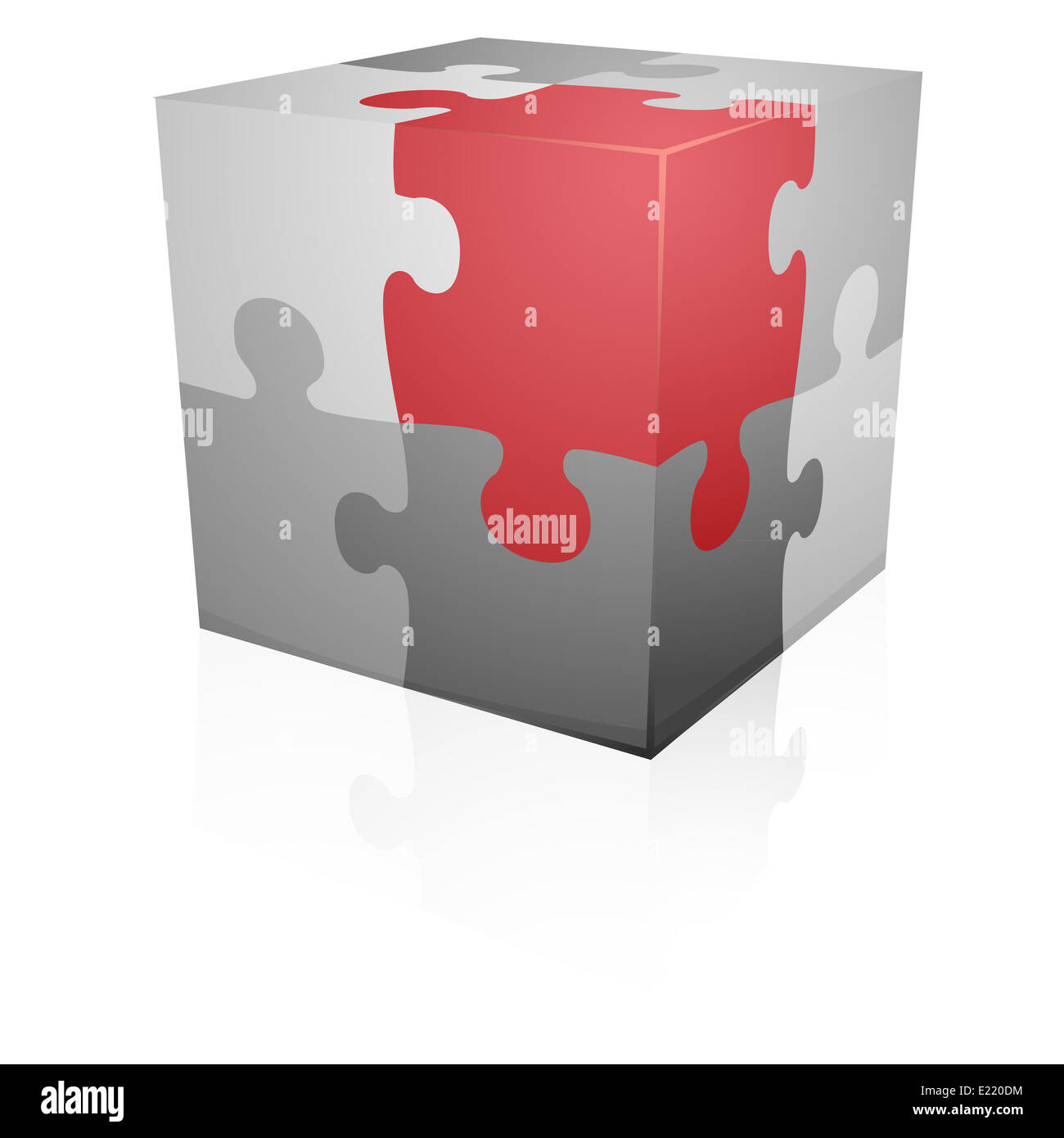 Cube puzzle piece hi-res stock photography and images - Alamy
