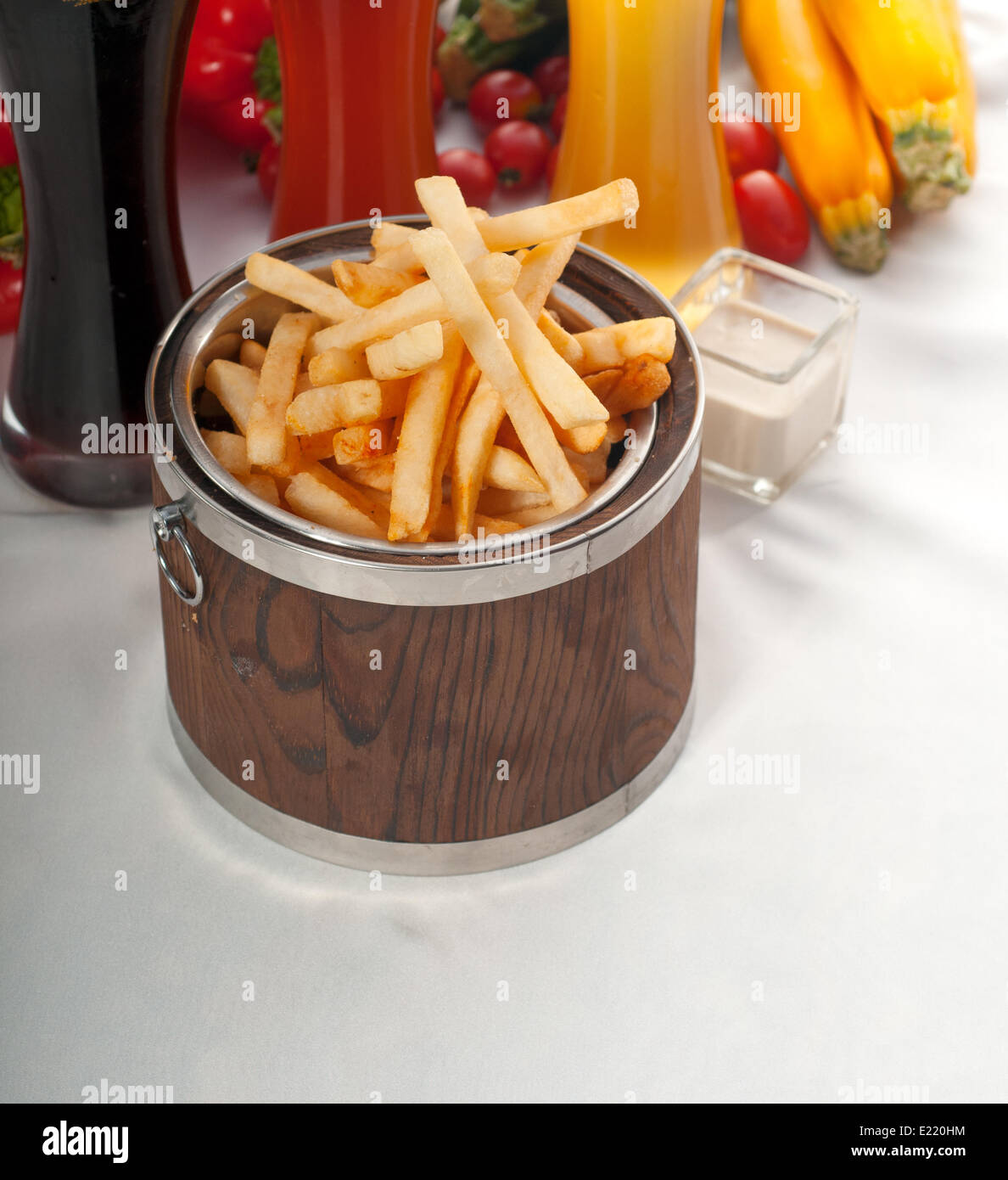 White sauce bucket hi-res stock photography and images - Alamy