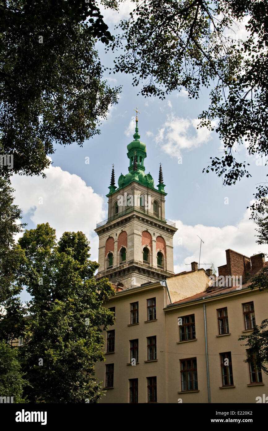 Typical old european city view Stock Photo - Alamy