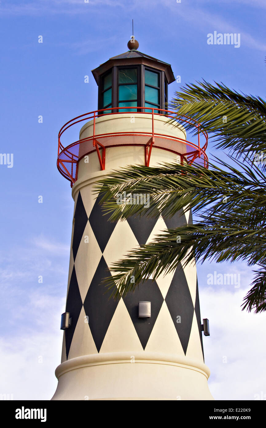 Lighthouse with palm trees hi-res stock photography and images - Alamy