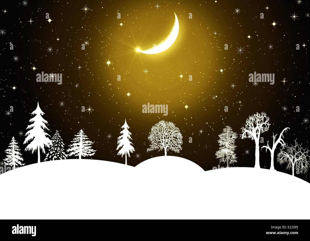 Beautiful Winter scene Stock Photo - Alamy