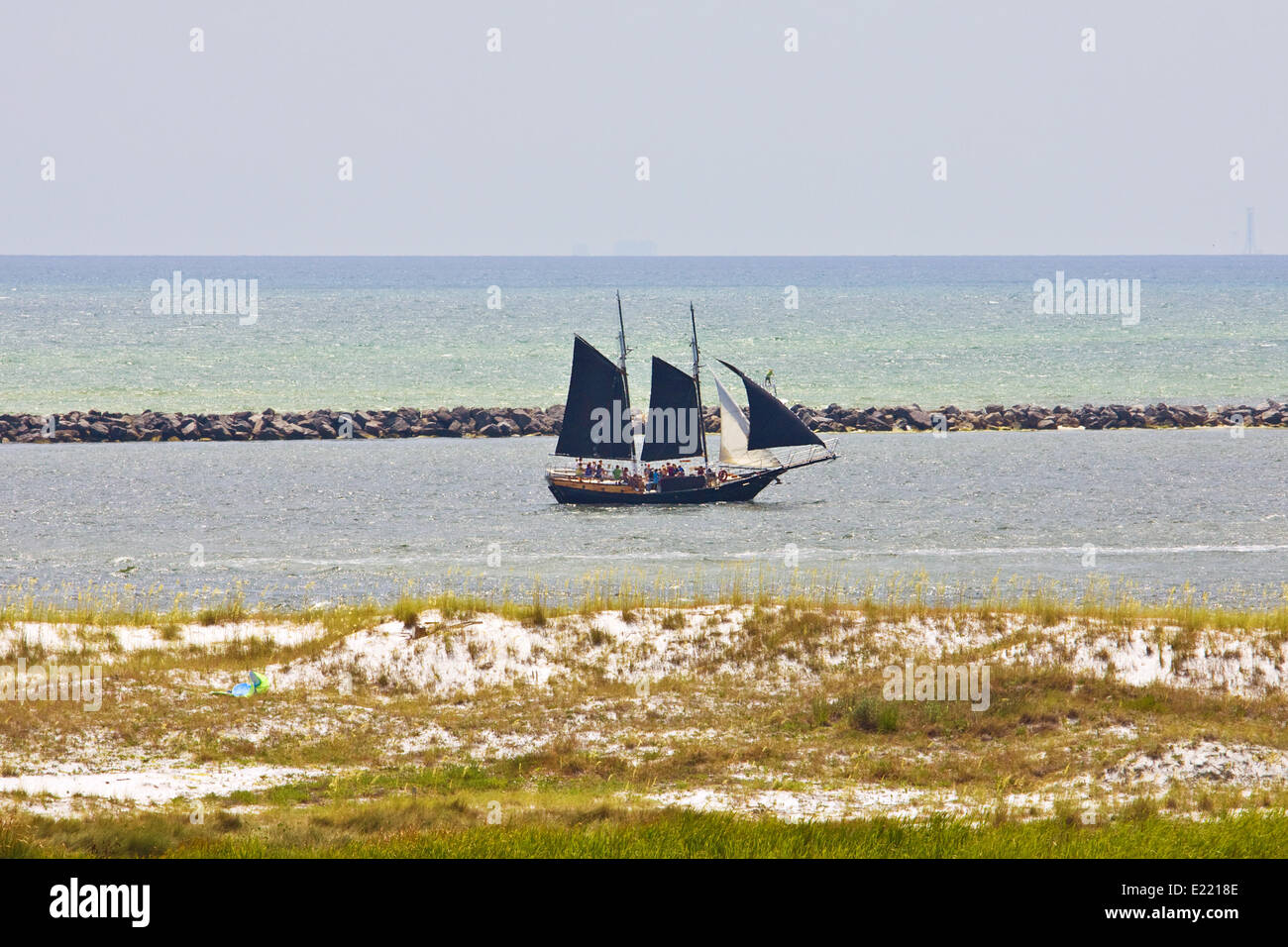 black sailing vessel Stock Photo - Alamy