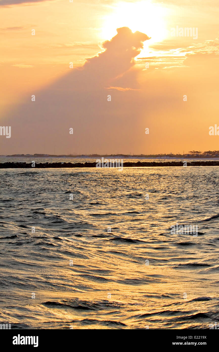 ocean and sunset background Stock Photo - Alamy