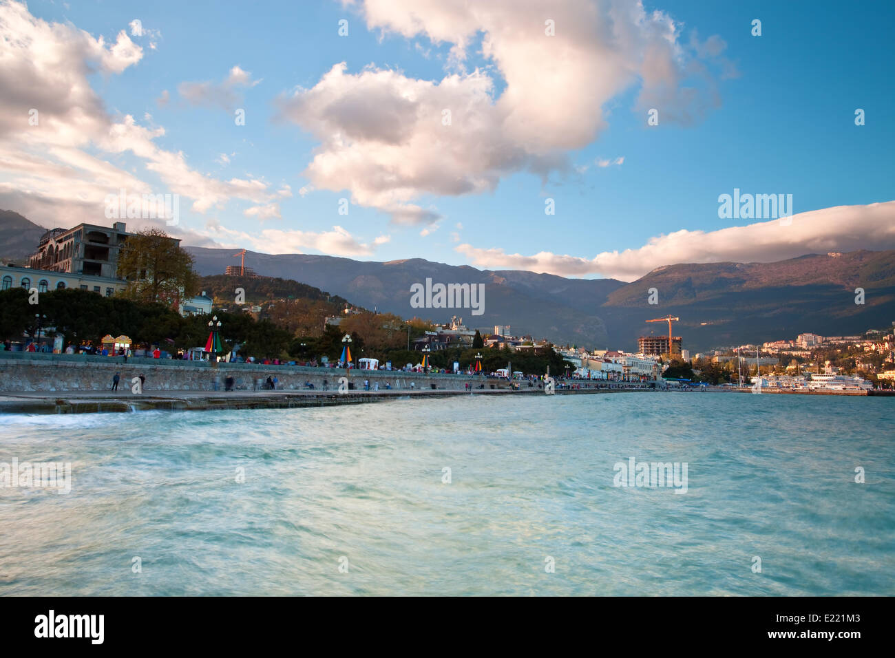 seafront at the sunset Stock Photo - Alamy