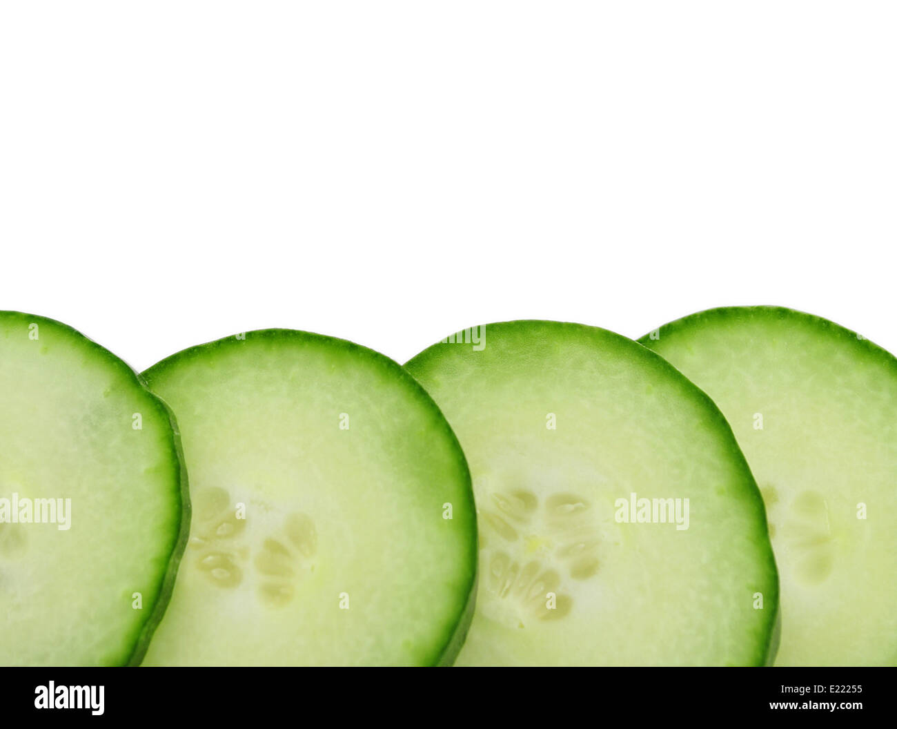 Slice fresh cucumber pattern hi-res stock photography and images - Alamy