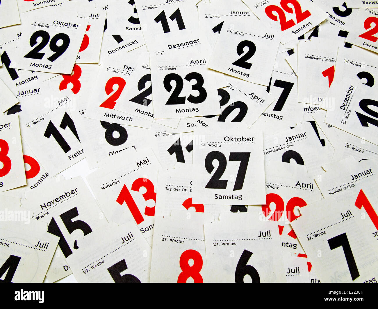 Pad calendars hi-res stock photography and images - Alamy