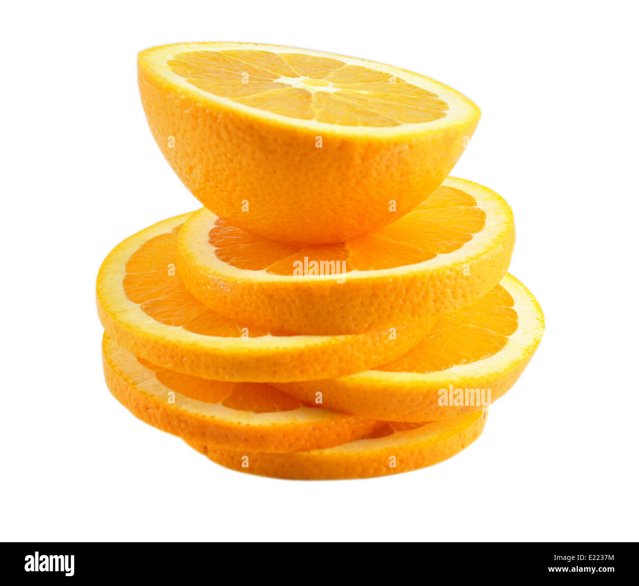 Orange slices Cut Out Stock Images & Pictures - Alamy