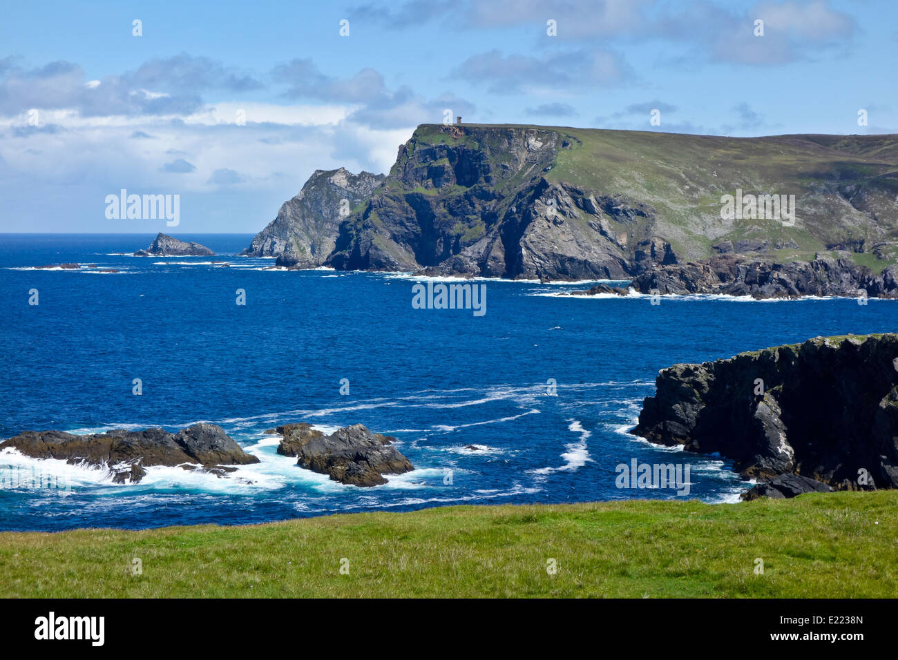 Wild Atlantic way coast road R263 Glen Head County Donegal Ireland ...