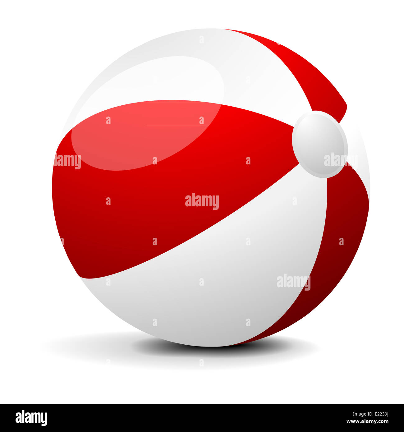 Red striped air ball Cut Out Stock Images & Pictures - Alamy