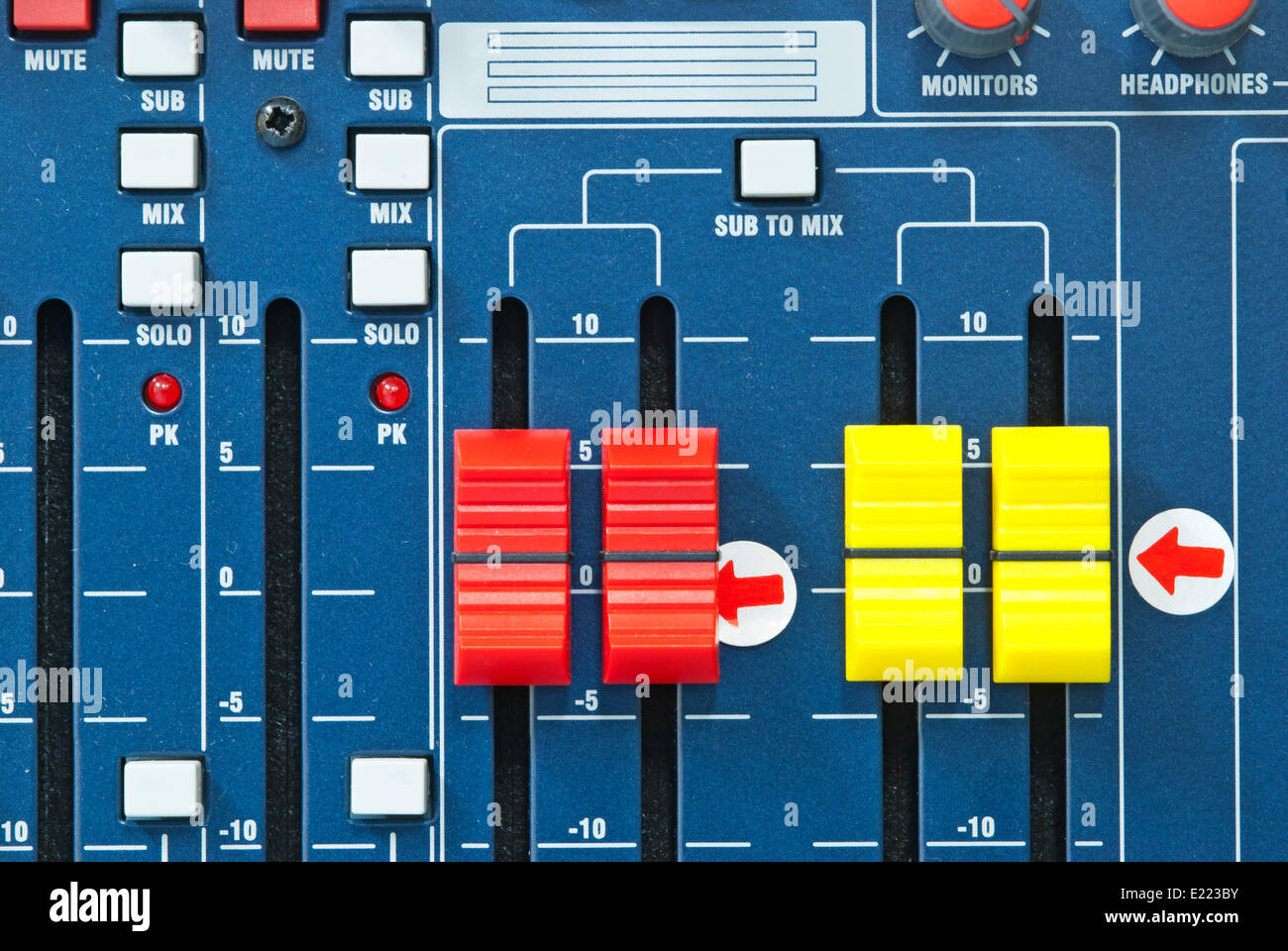 Music control panel Stock Photo - Alamy