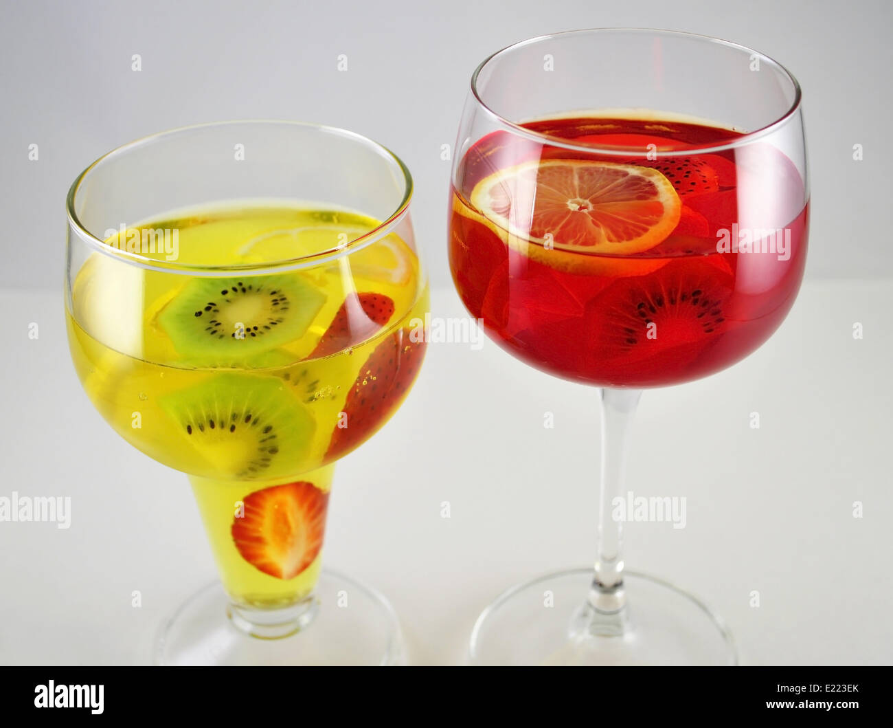 red and yellow jello Stock Photo - Alamy
