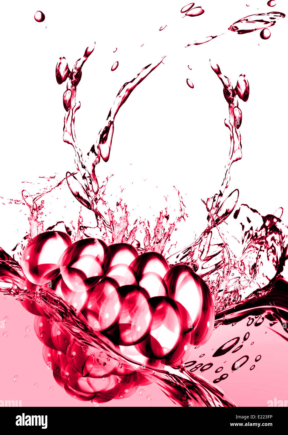 Raspberry splash hi-res stock photography and images - Alamy