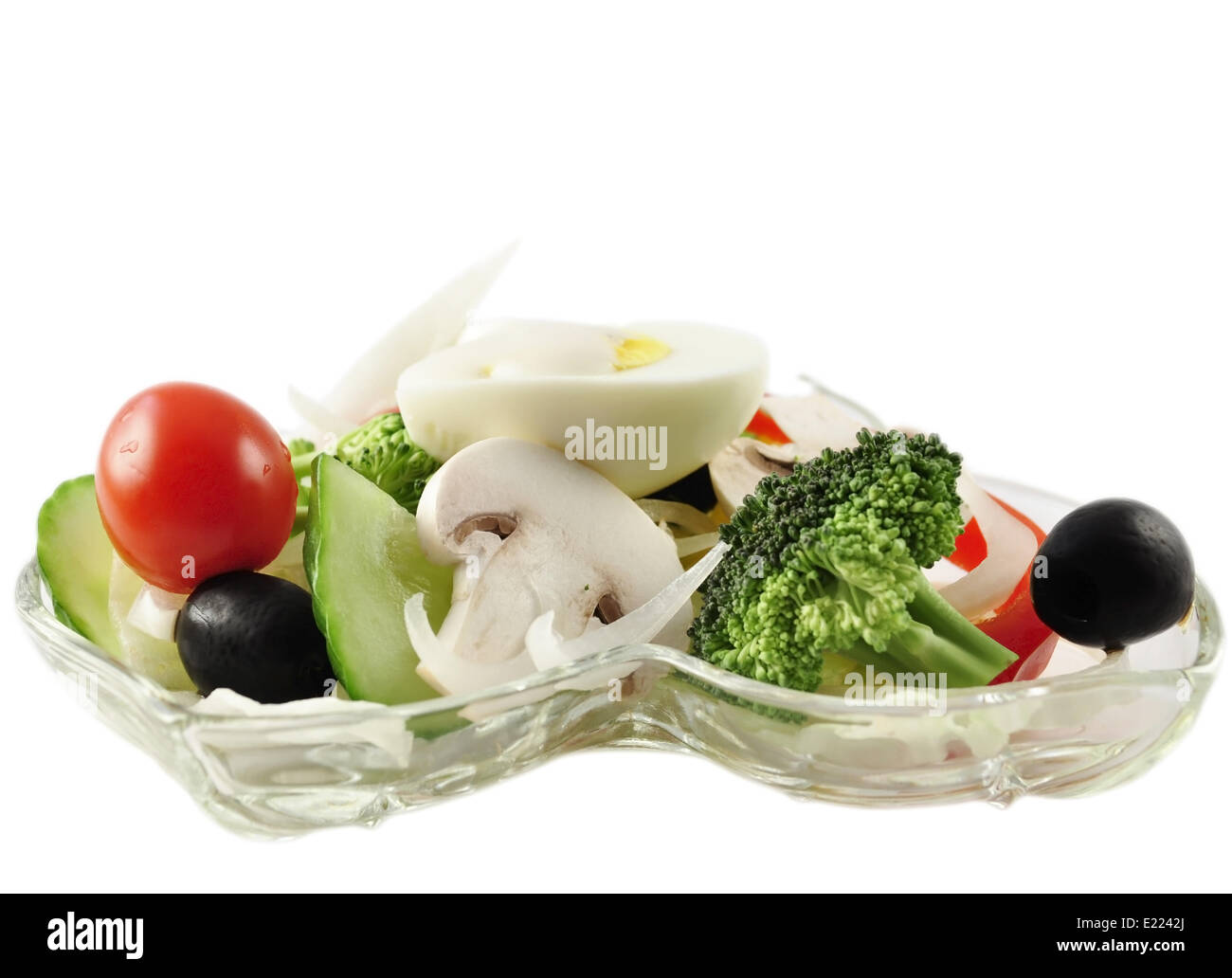 Serving of salad Cut Out Stock Images & Pictures - Alamy