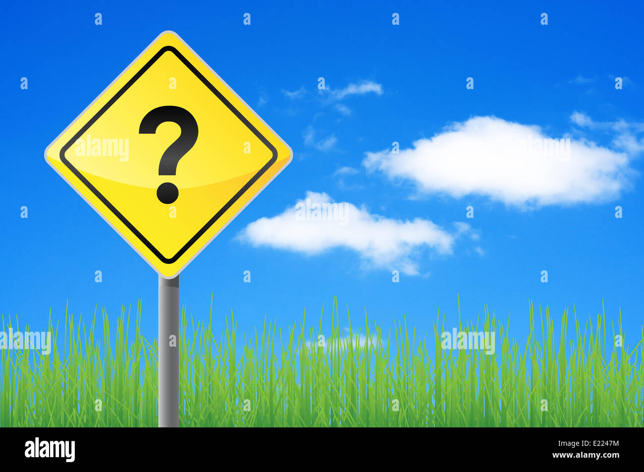 Road sign question Stock Photo - Alamy