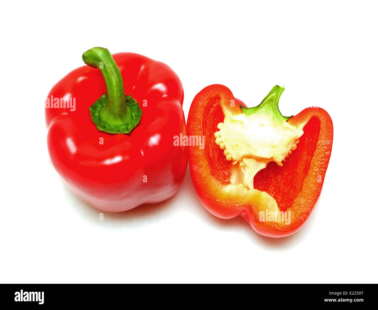 red bell peppers Stock Photo - Alamy
