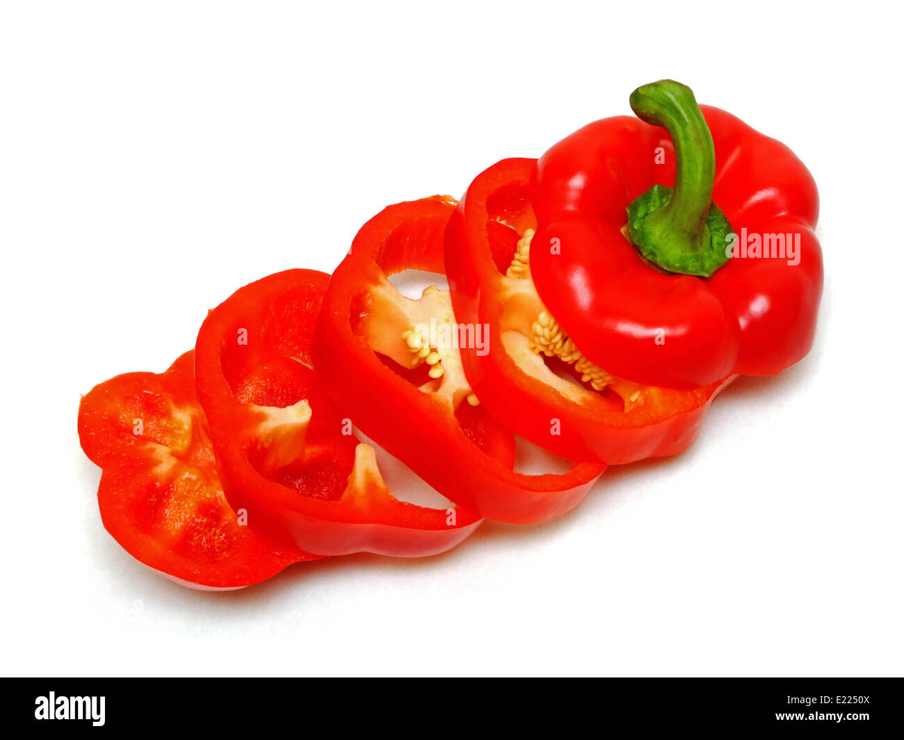 red bell peppers Stock Photo - Alamy