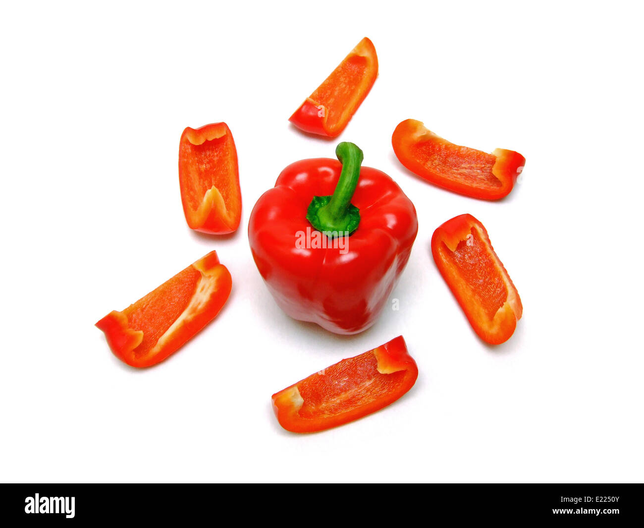 red bell peppers Stock Photo - Alamy