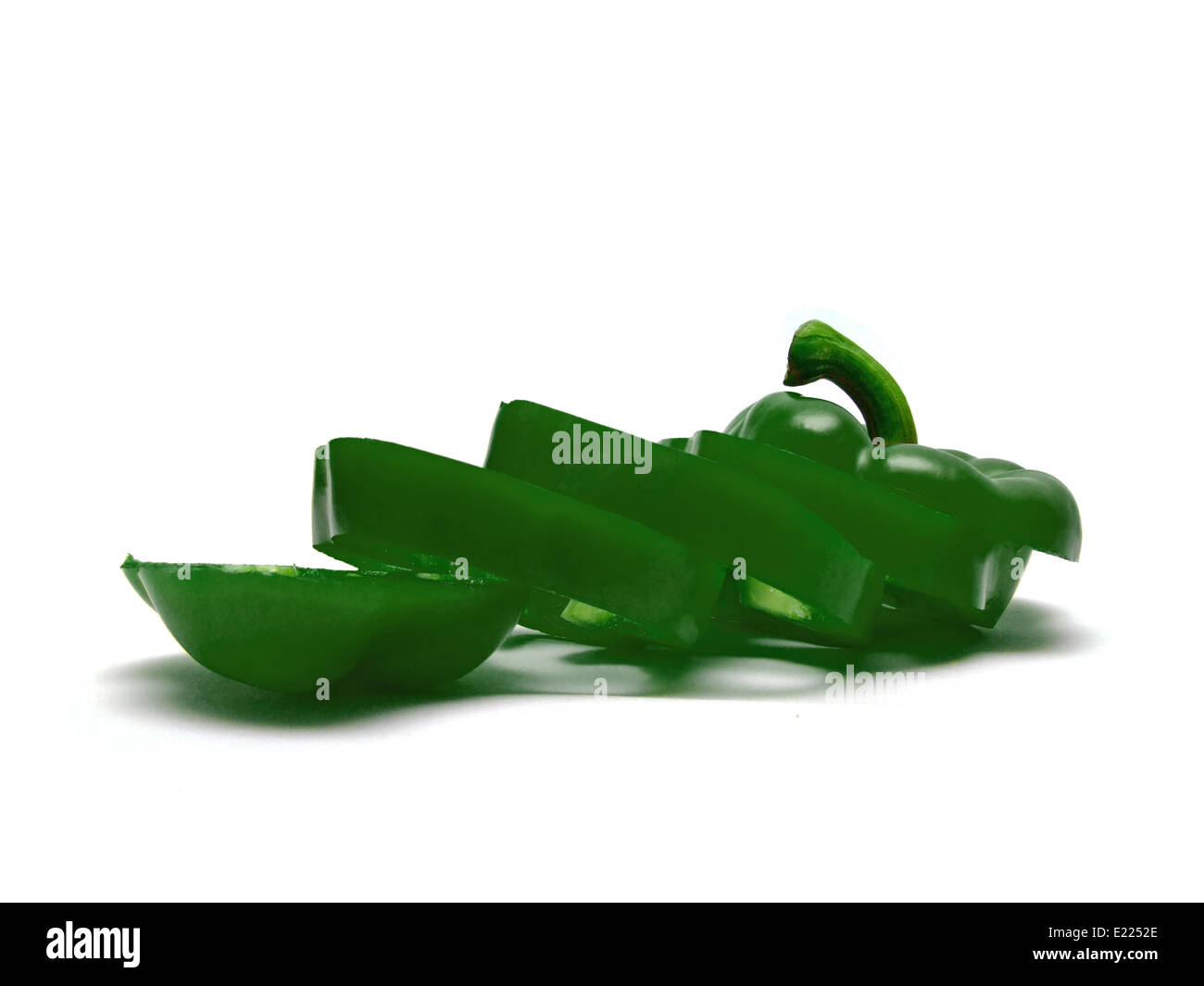 green bell peppers Stock Photo - Alamy