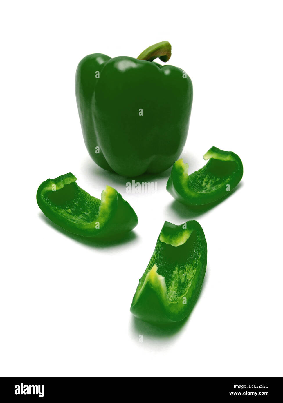 green bell peppers Stock Photo - Alamy