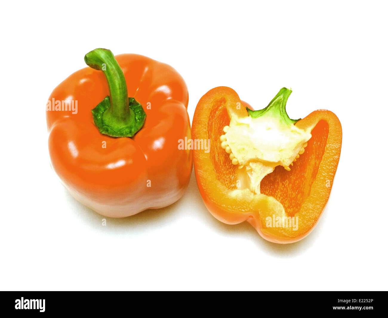 orange bell peppers Stock Photo - Alamy