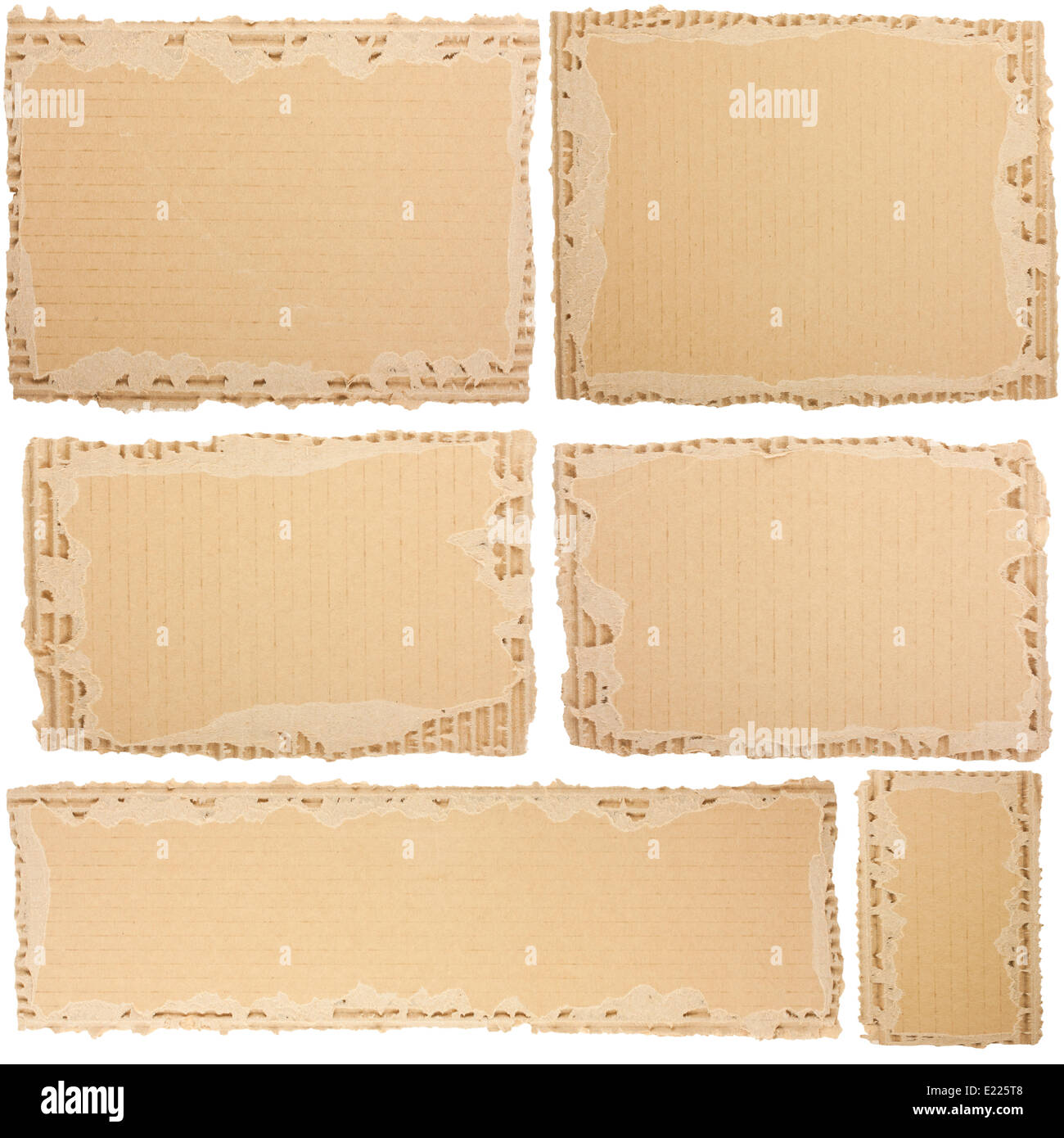 Collection of a cardboard pieces Stock Photo - Alamy