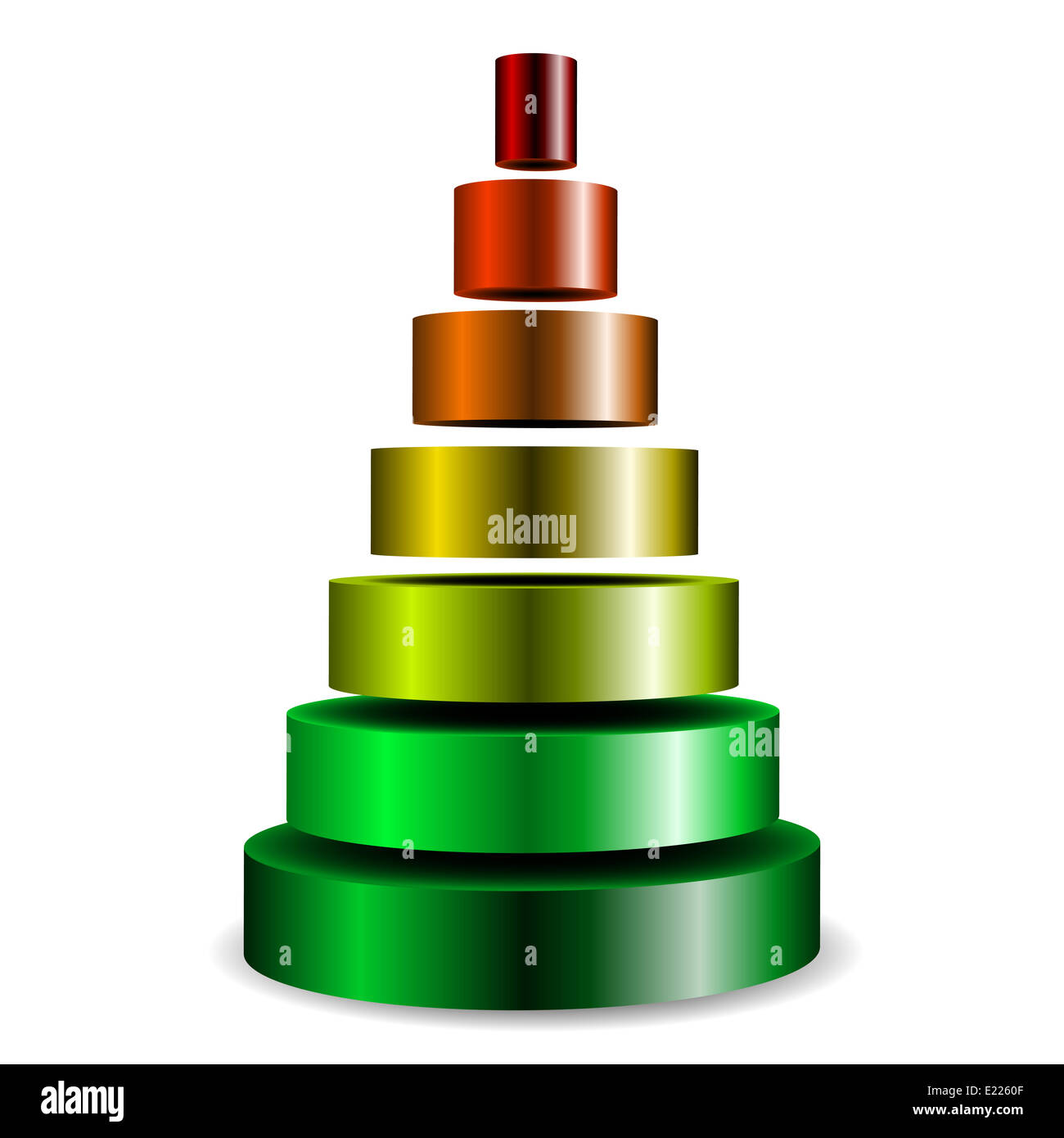 metallic cylinder pyramid Stock Photo - Alamy