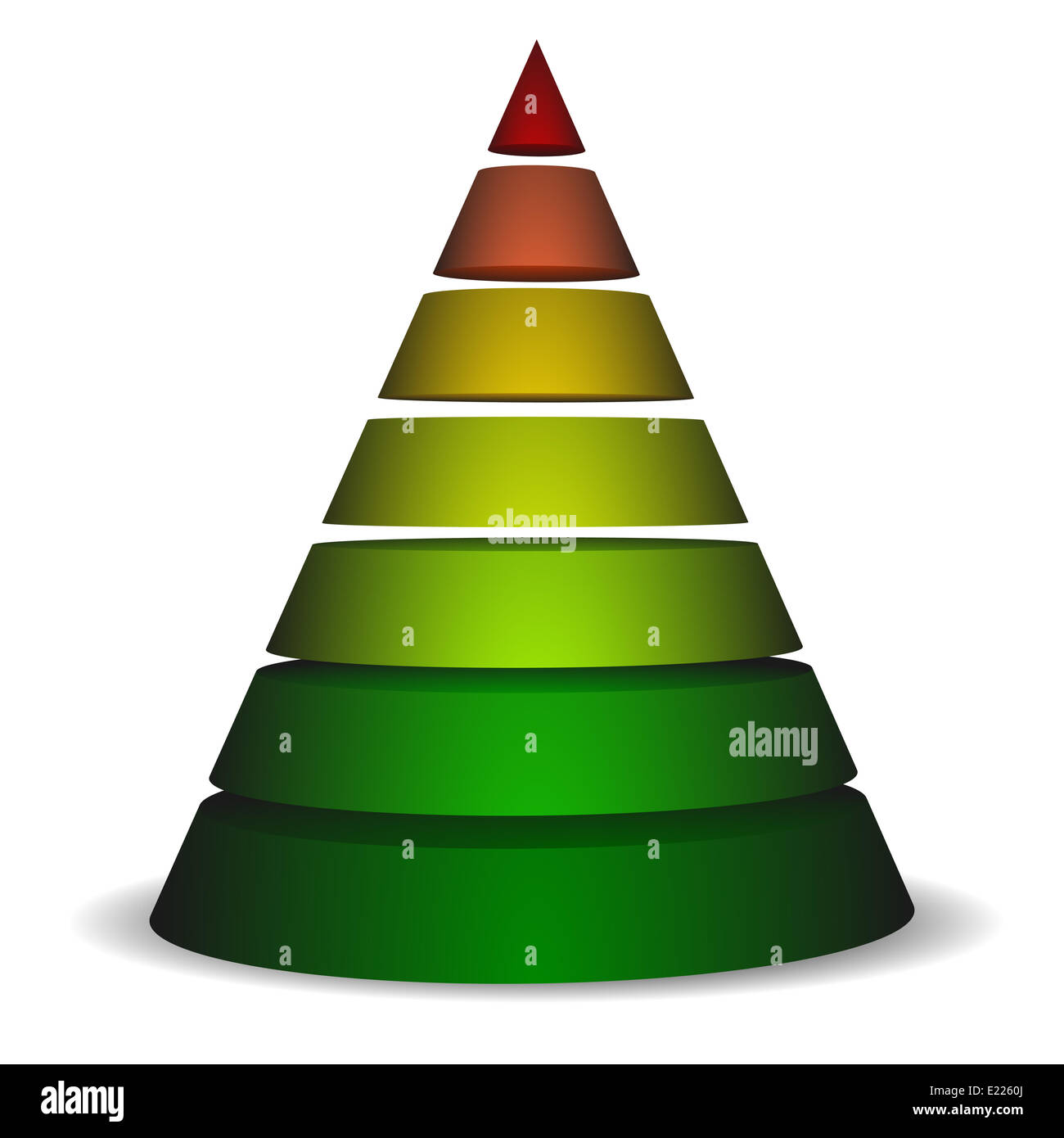 sliced cone pyramid Stock Photo - Alamy