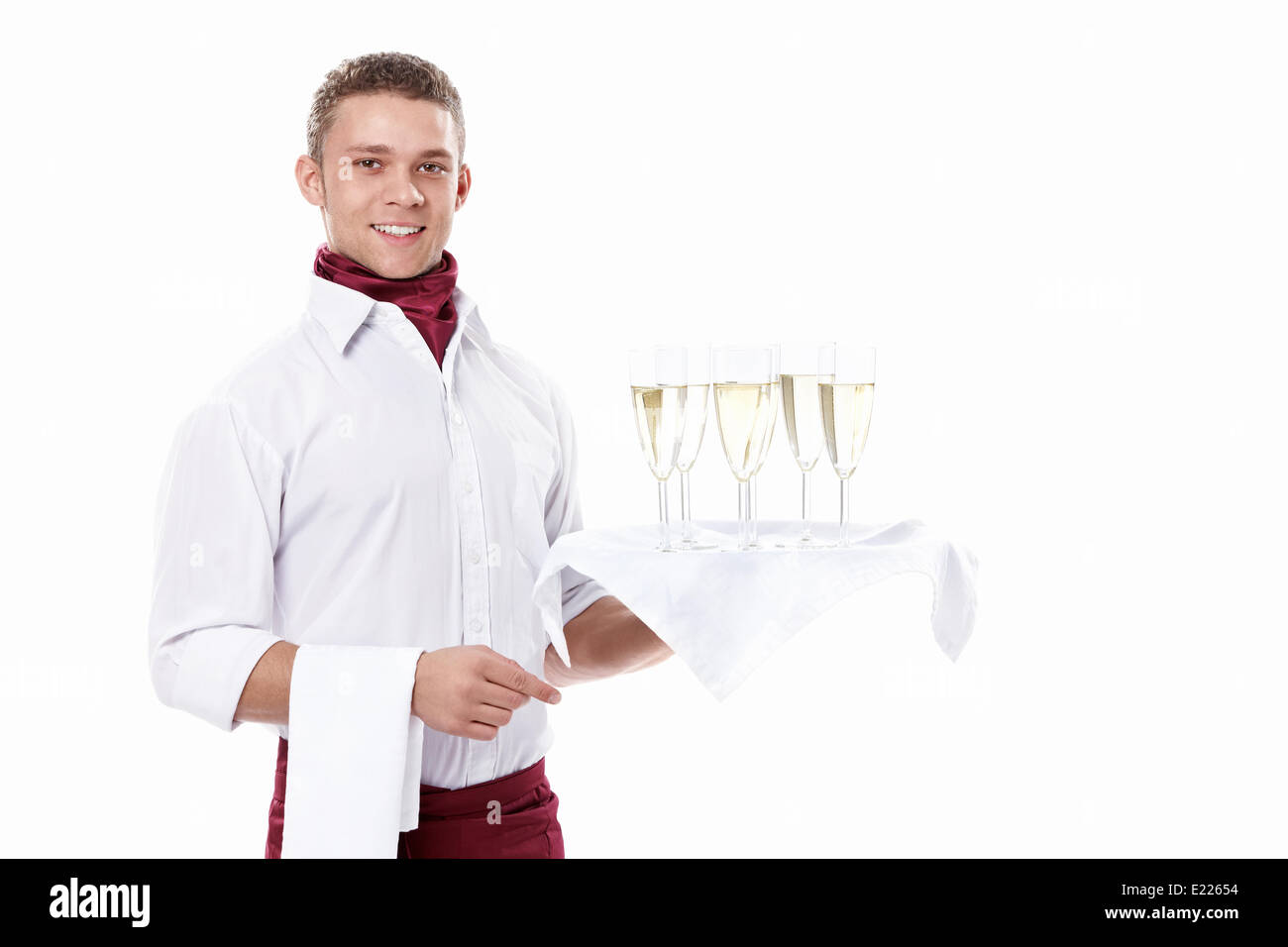 Beautiful waitress Cut Out Stock Images & Pictures - Alamy