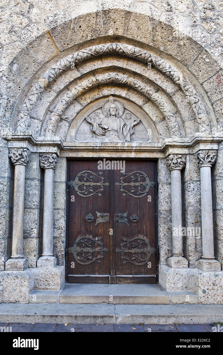 Detail of Portal Stock Photo - Alamy