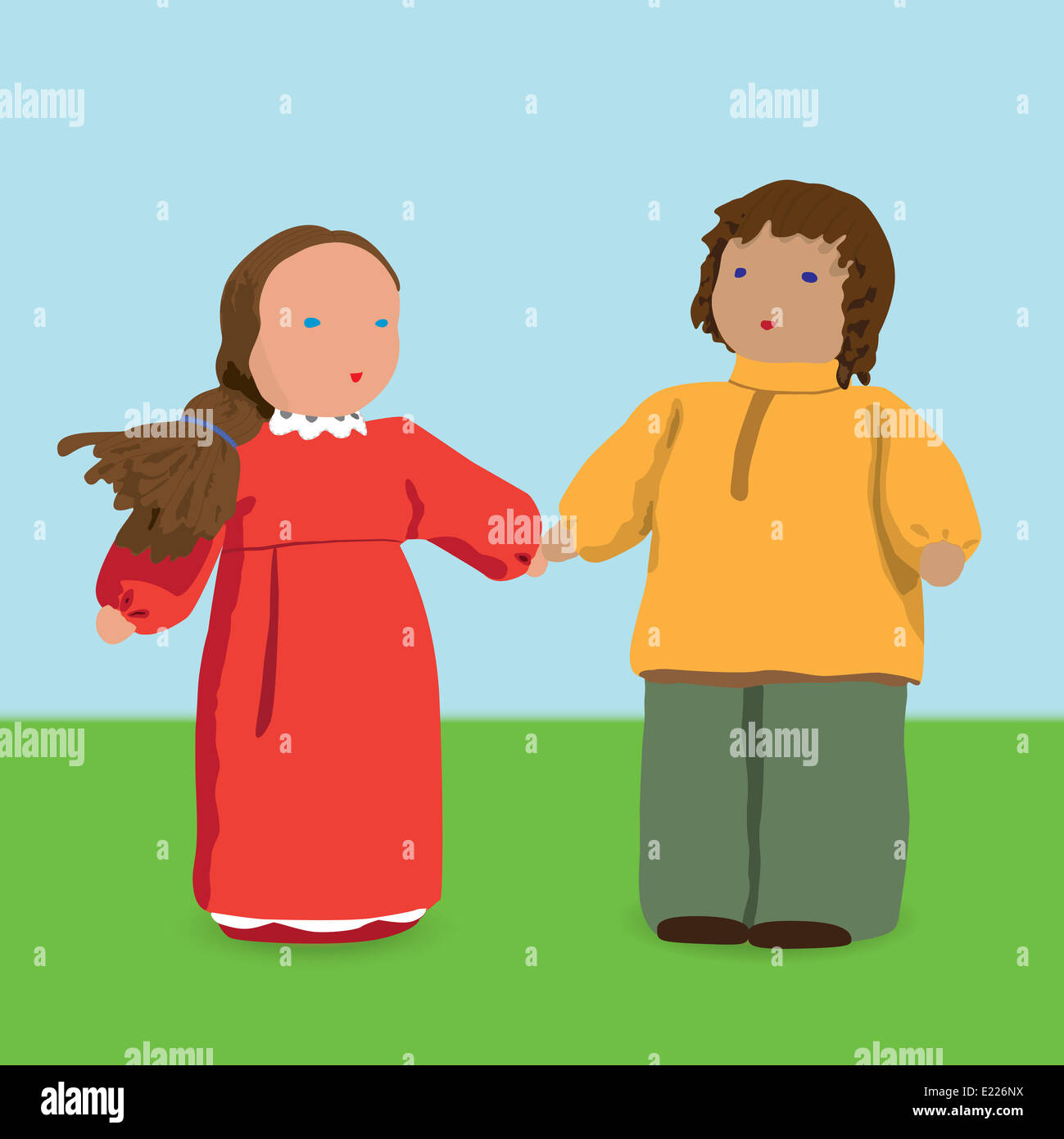 Dolls cartoon hi-res stock photography and images - Alamy