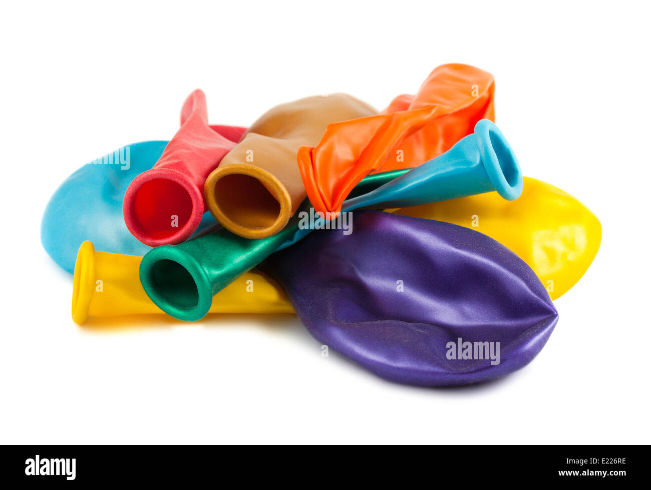 Colorful empty balloons Stock Photo - Alamy
