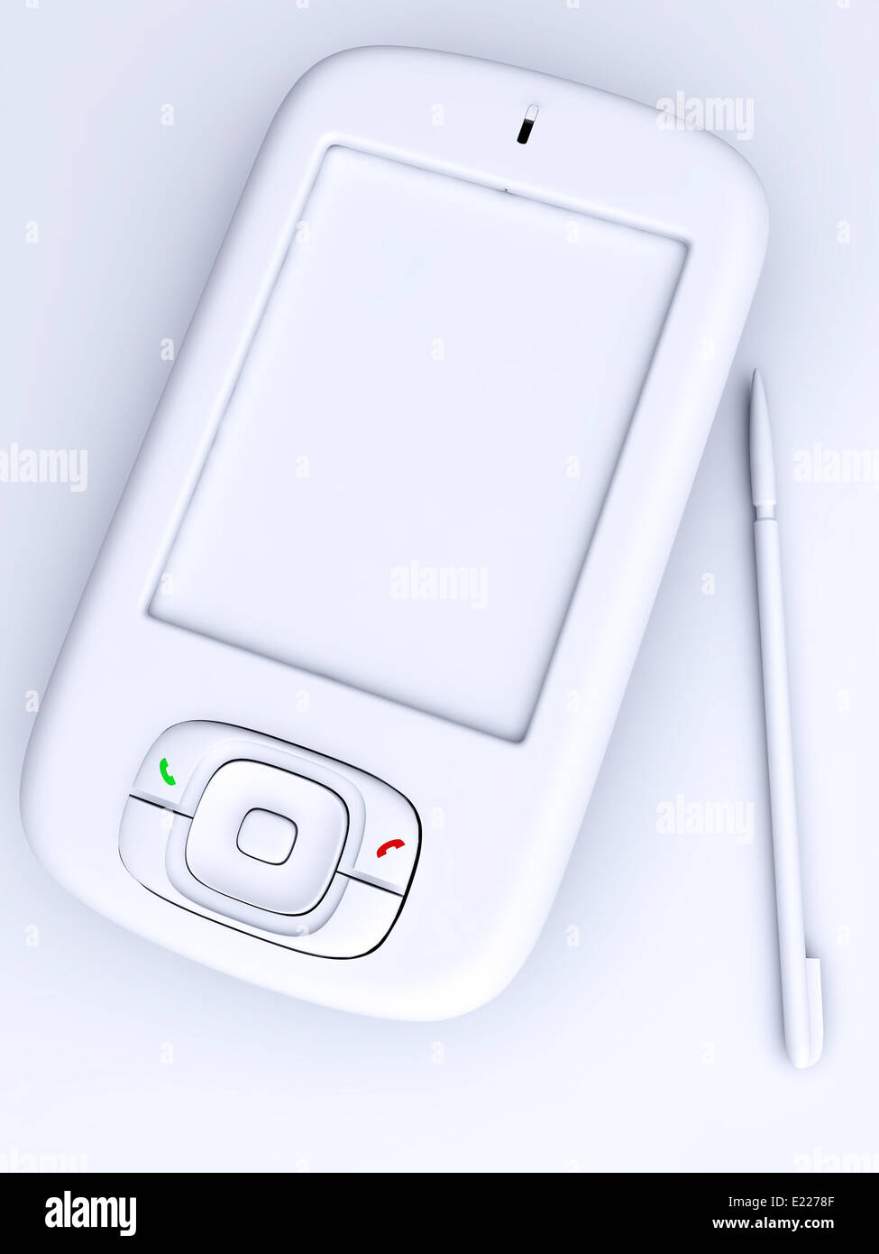 Modern white communicator Stock Photo - Alamy