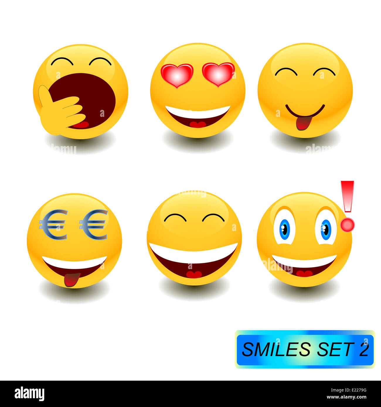 Smiles set 2 Stock Photo - Alamy