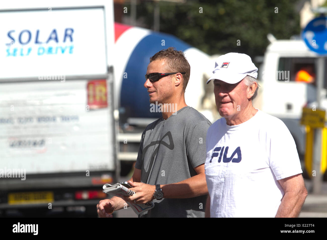 Wimbledon London 13th June 2014. Australian tennis player Lleyton ...