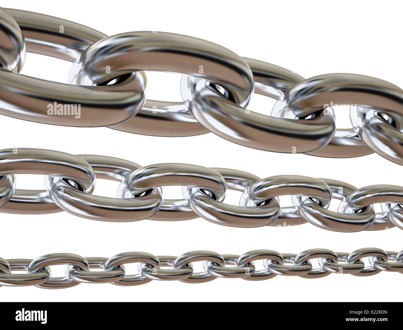 Metal chain isolated Stock Photo - Alamy