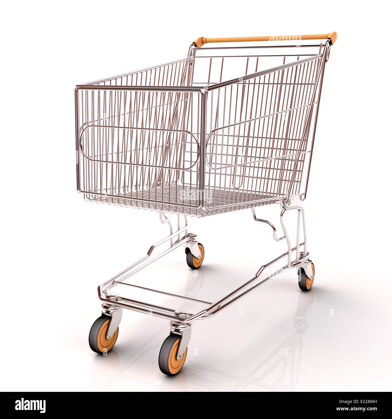 Shopping cart isolated Stock Photo - Alamy