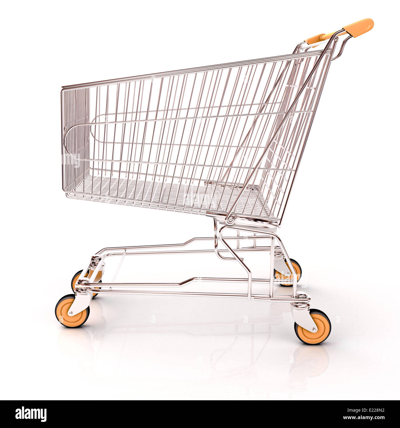 Shopping cart isolated Stock Photo - Alamy