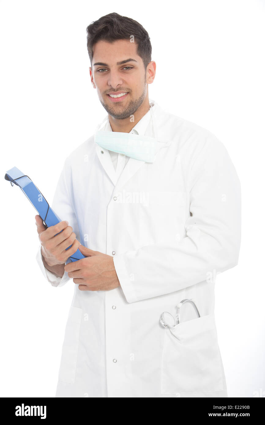 Handsome friendly male doctor Stock Photo - Alamy