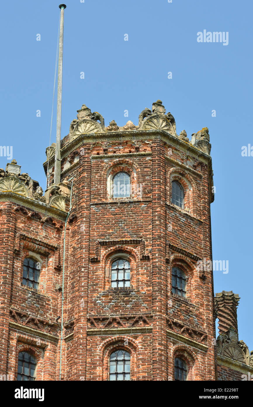 Elizabethan tower detail Stock Photo - Alamy