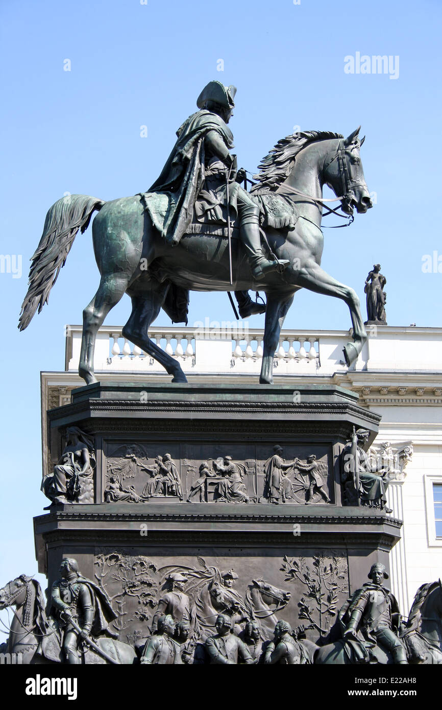 Equestrian statue of Frederick the Great, Berlin Stock Photo - Alamy