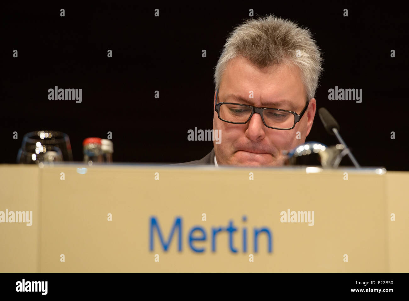 Jenoptik chairman of the management board Michael Mertin attends the ...