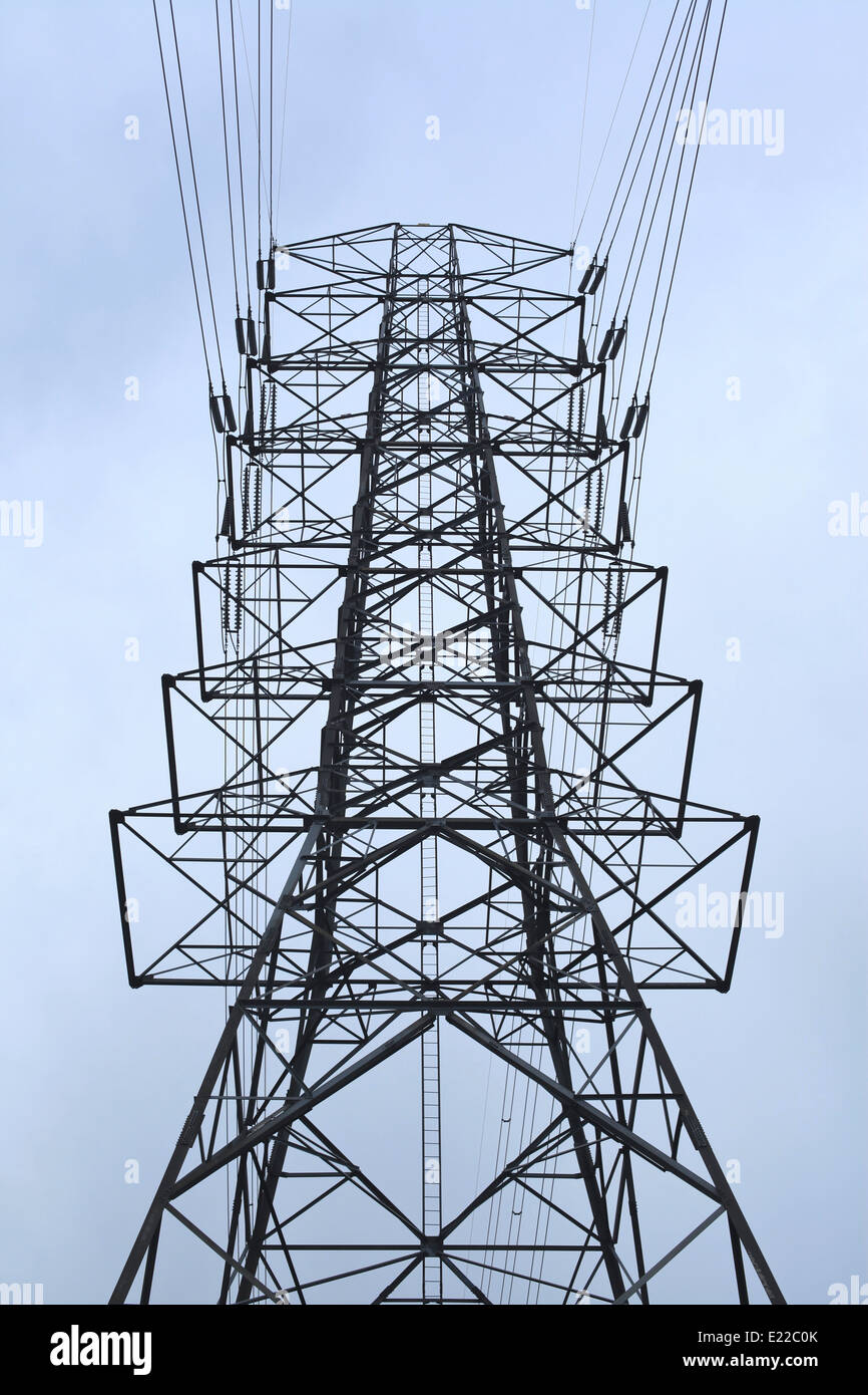 High voltage towers Stock Photo - Alamy