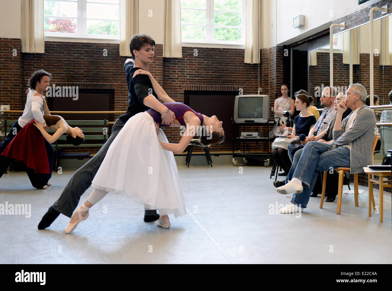 Hamburg, Germany. 11th June, 2014.Dancers perform during rehearsals of ...