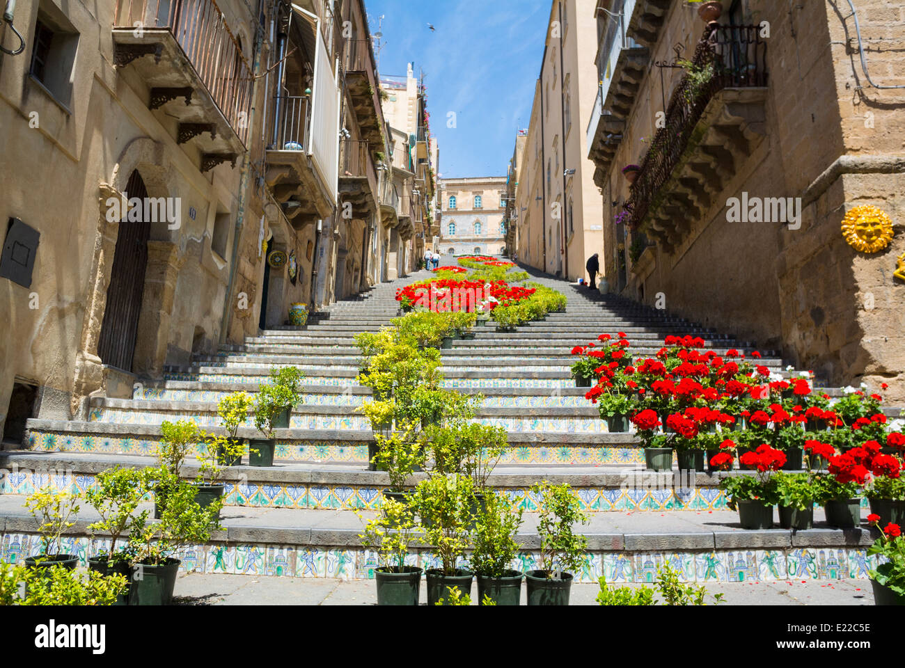 Monte Catania Staircase St. Maria Of Mount Caltagirone Catania Sicily