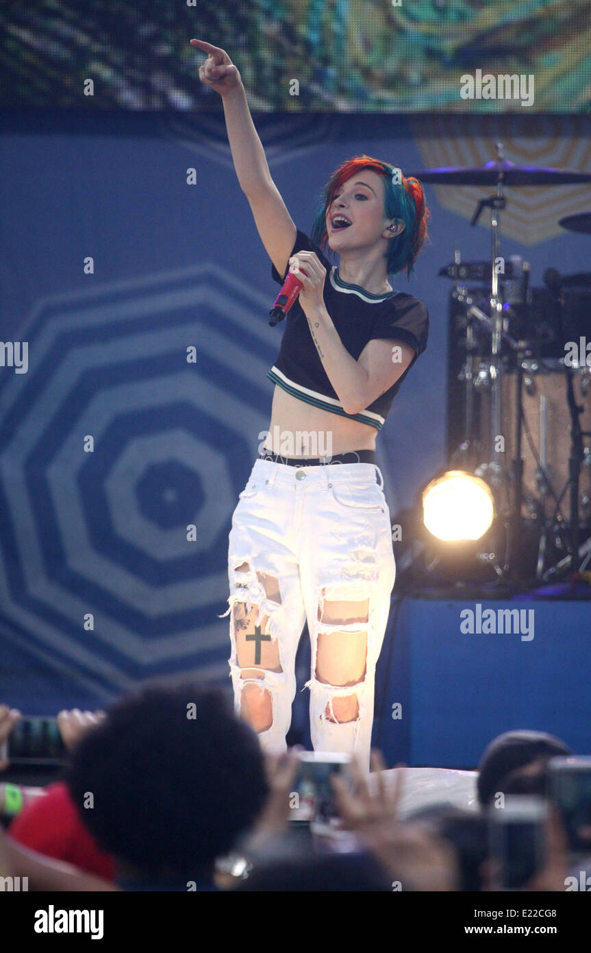 New York, New York, USA. 13th June, 2014. Singer HALEY WILLIAMS from ...