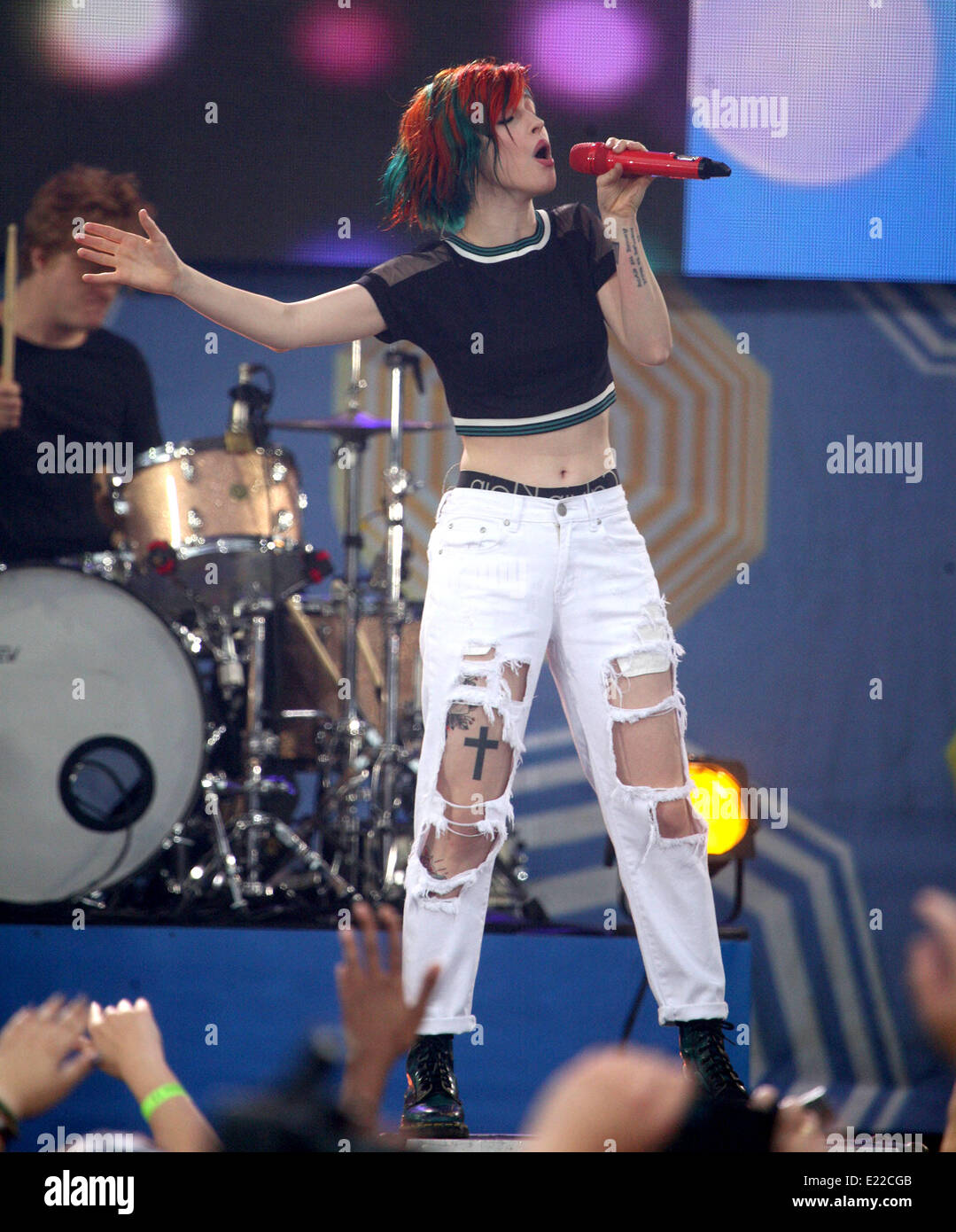 New York, New York, USA. 13th June, 2014. Singer HALEY WILLIAMS from ...
