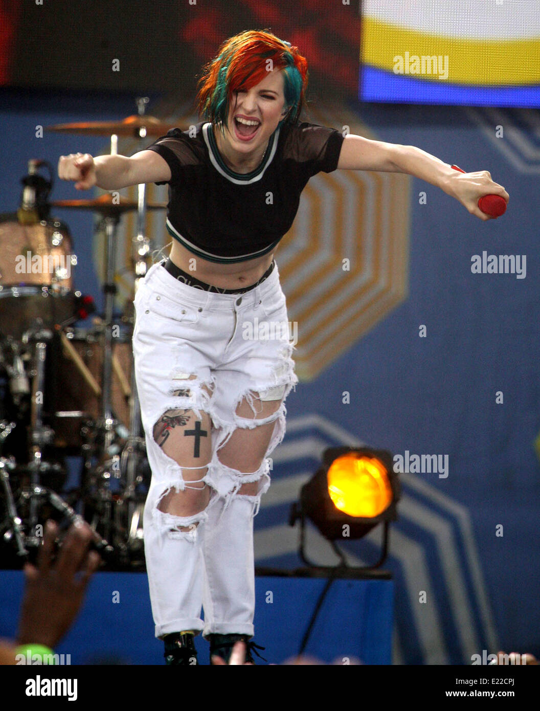 New York, New York, USA. 13th June, 2014. Singer HALEY WILLIAMS from ...