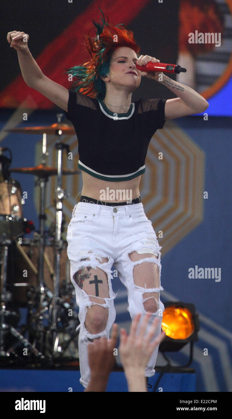 New York, New York, USA. 13th June, 2014. Singer HALEY WILLIAMS from ...