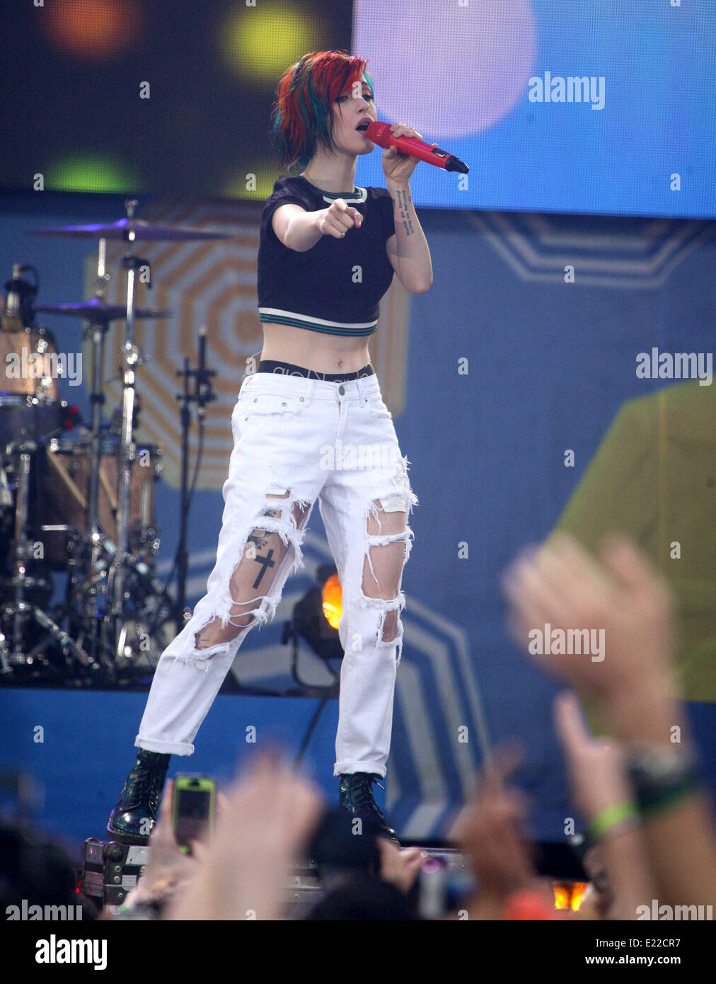 New York, New York, USA. 13th June, 2014. Singer HALEY WILLIAMS from ...